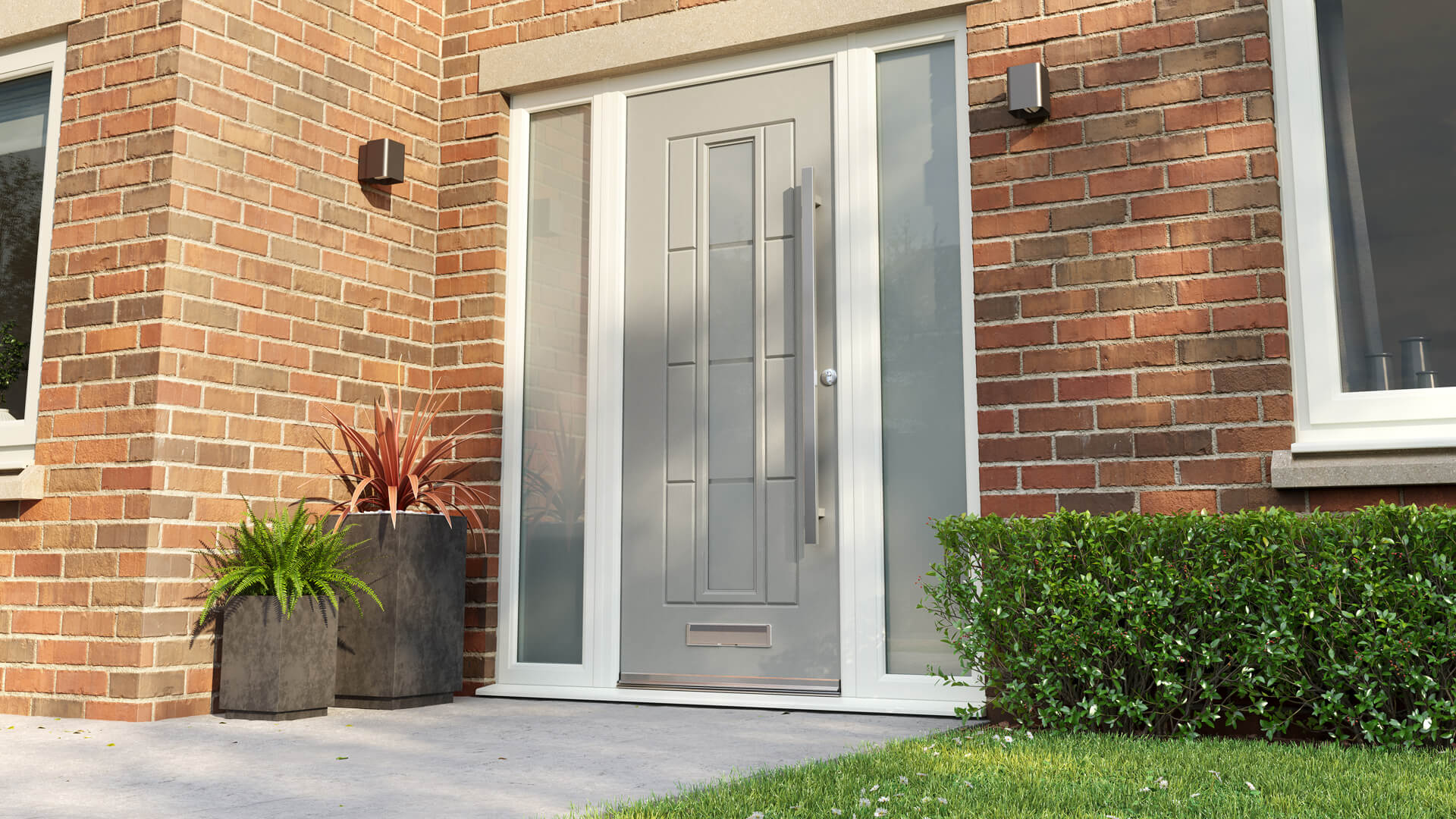 Grey Front Doors | Modern Grey Front Door